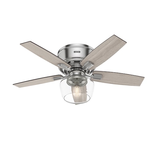 44 Inch Low Profile Ceiling Fan With Light | Shelly Lighting