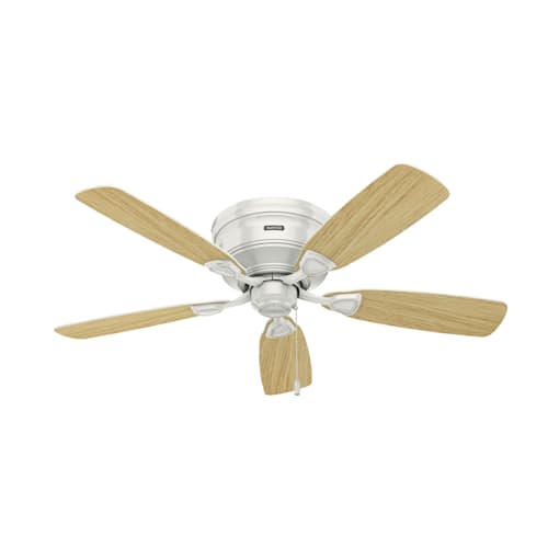 Hunter 48 In Low Profile Plus White Ceiling Fan With Light Kit | Shelly ...